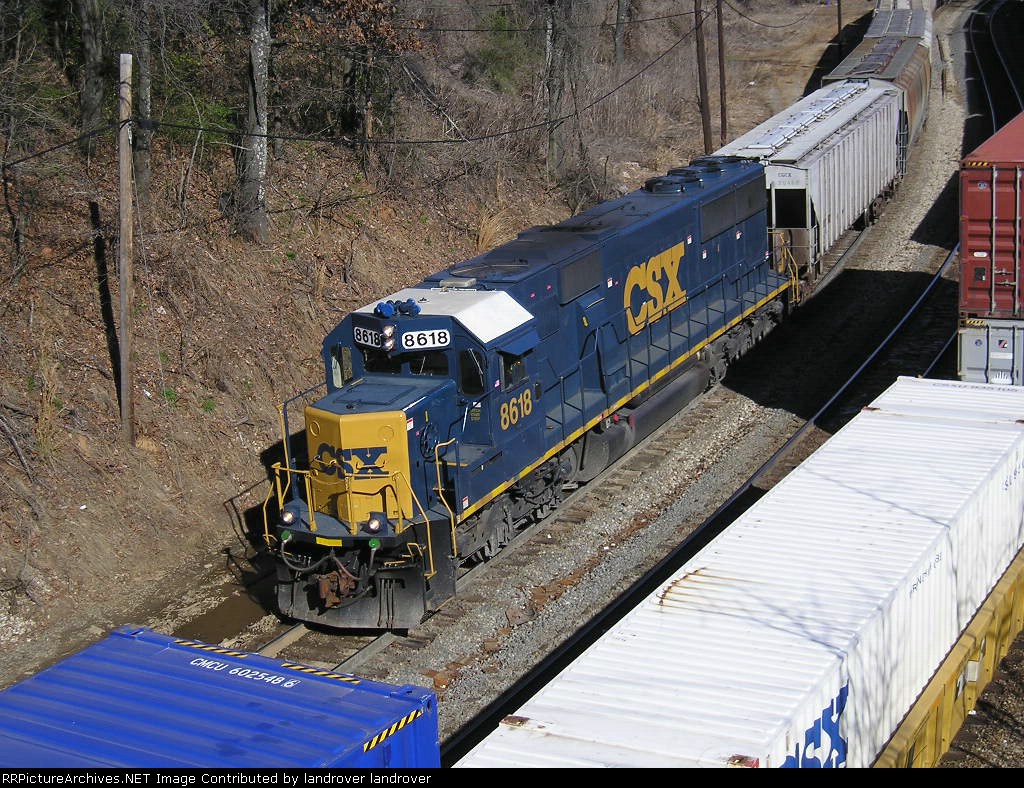 CSXT 8618 On The Slide Northbound CSX Mixed Bag